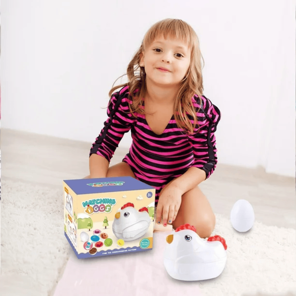 Toy. Egg Toys With Chicken Montessori Colours Matching Set – Assorted ...