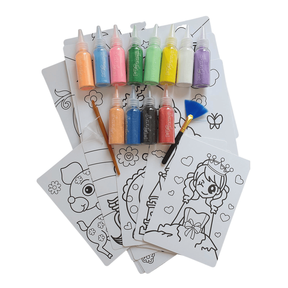 Toy. DIY Fun Sand Colors