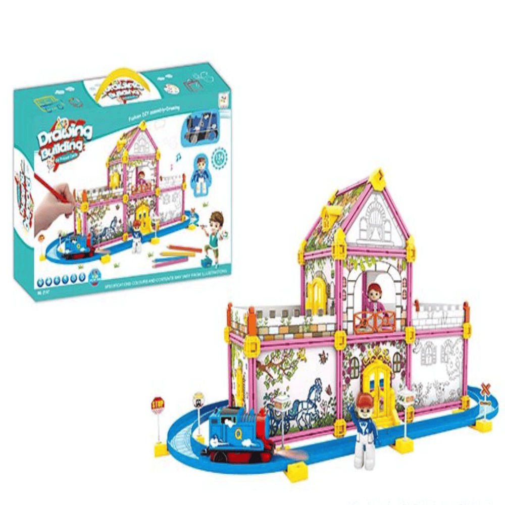 Toy. Drawing Building DIY Princess Castle