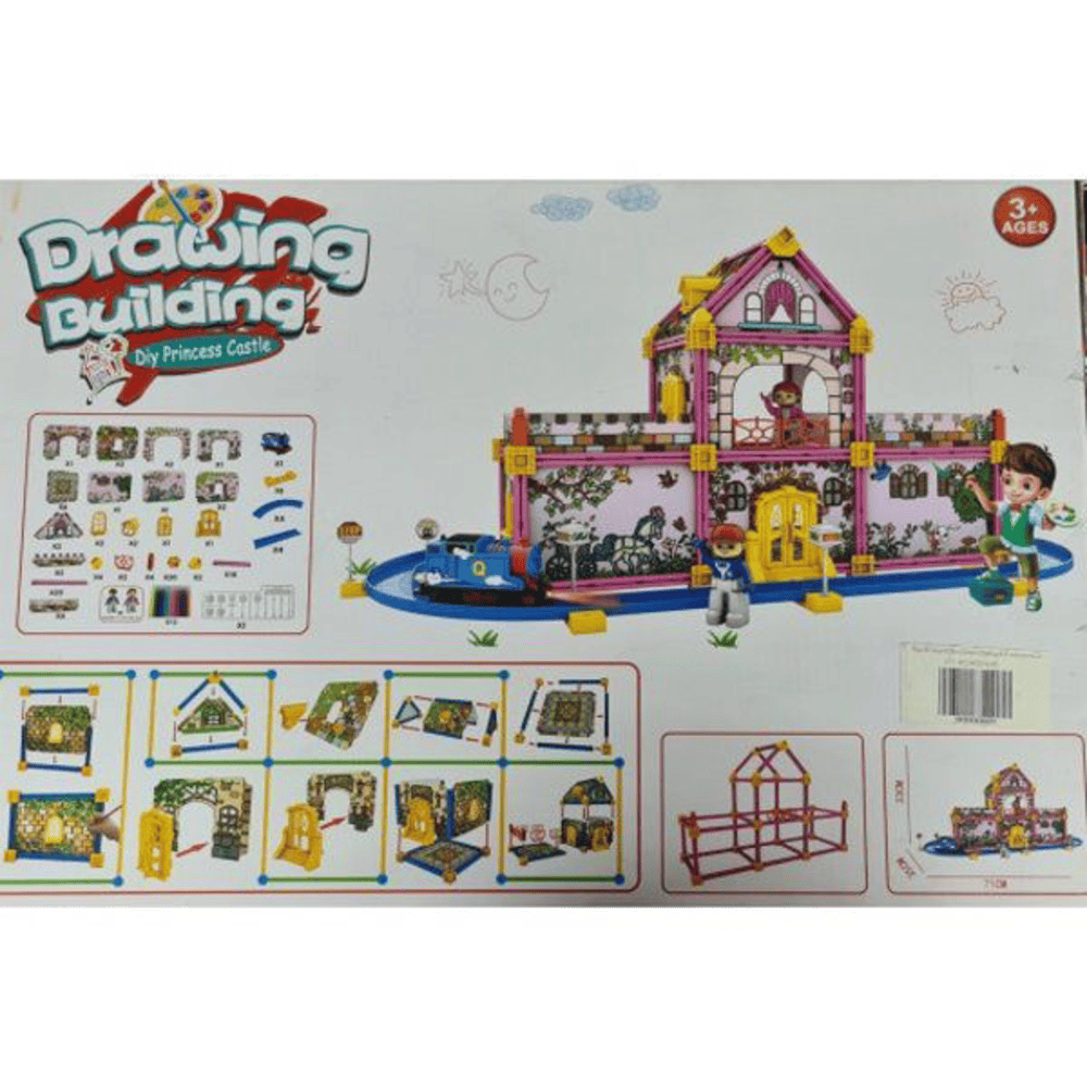 Toy. Drawing Building DIY Princess Castle