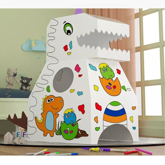 Toy. Dino Coloring Cardboard
