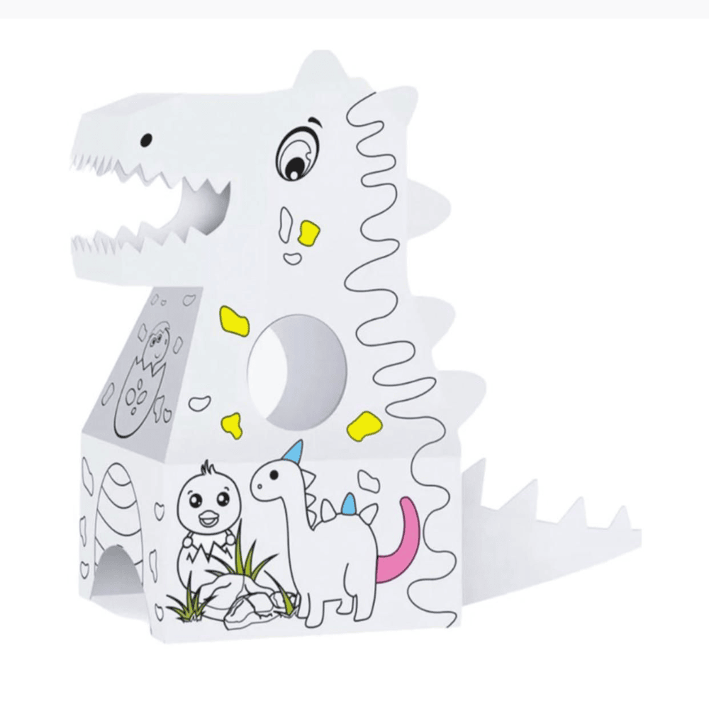 Toy. Dino Coloring Cardboard