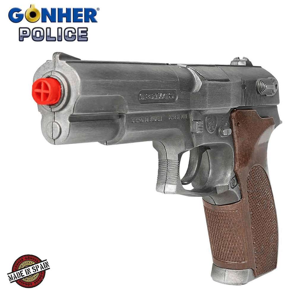 Toy. Police Pistol 8 shots - Steel