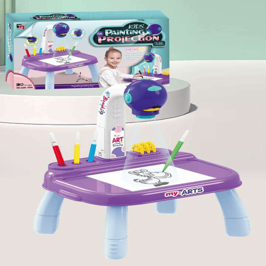 Toy. Kids Painting Projection Table