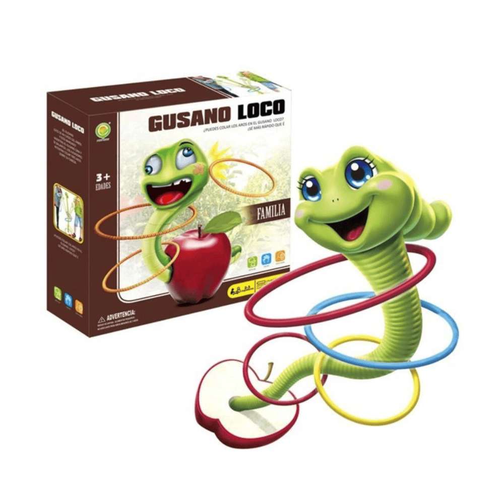 Toy. Board game with rings Qing Crazy Worm