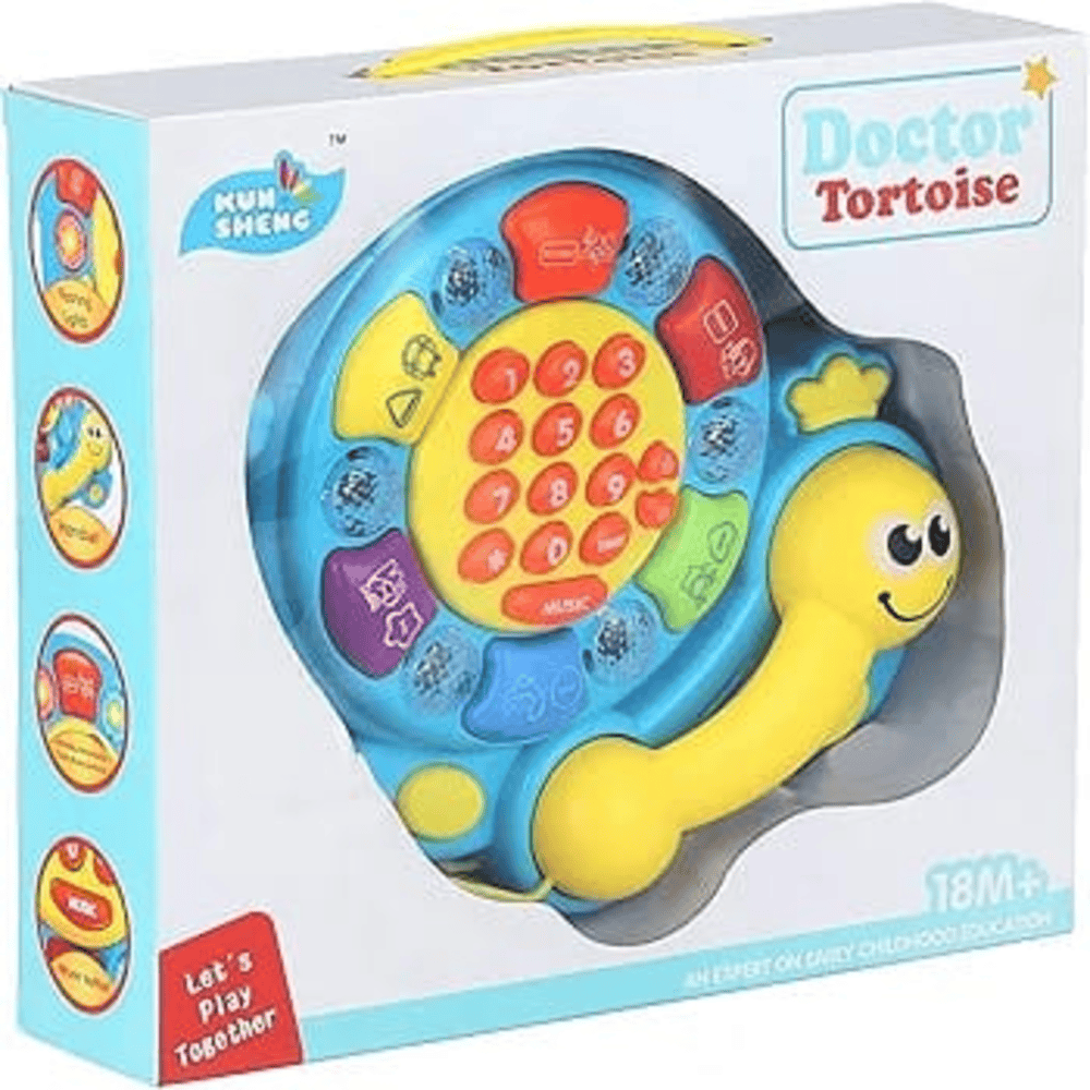 Toy. tortoise baby telephone