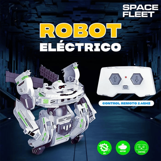 Toy. STEM Space Fleet Robot Space Building Kit DIY 6 In 1 Blocks