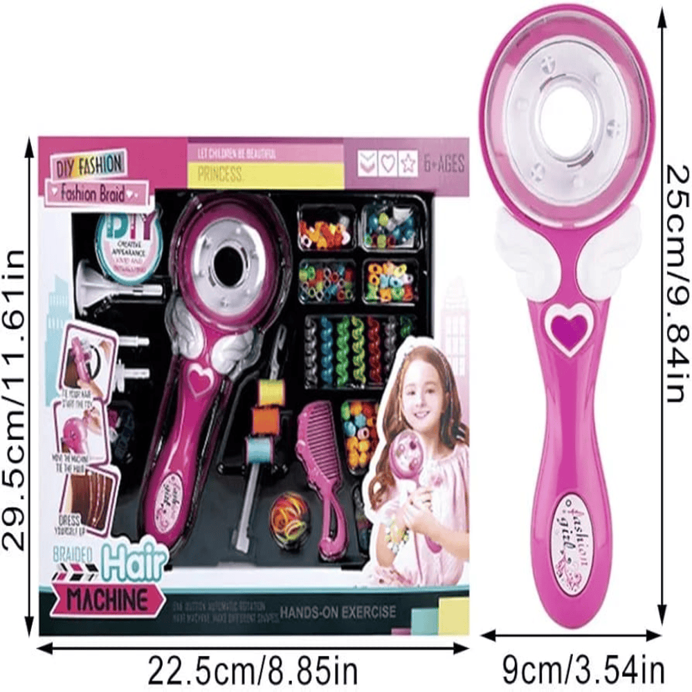 Toy. Braided hair machine