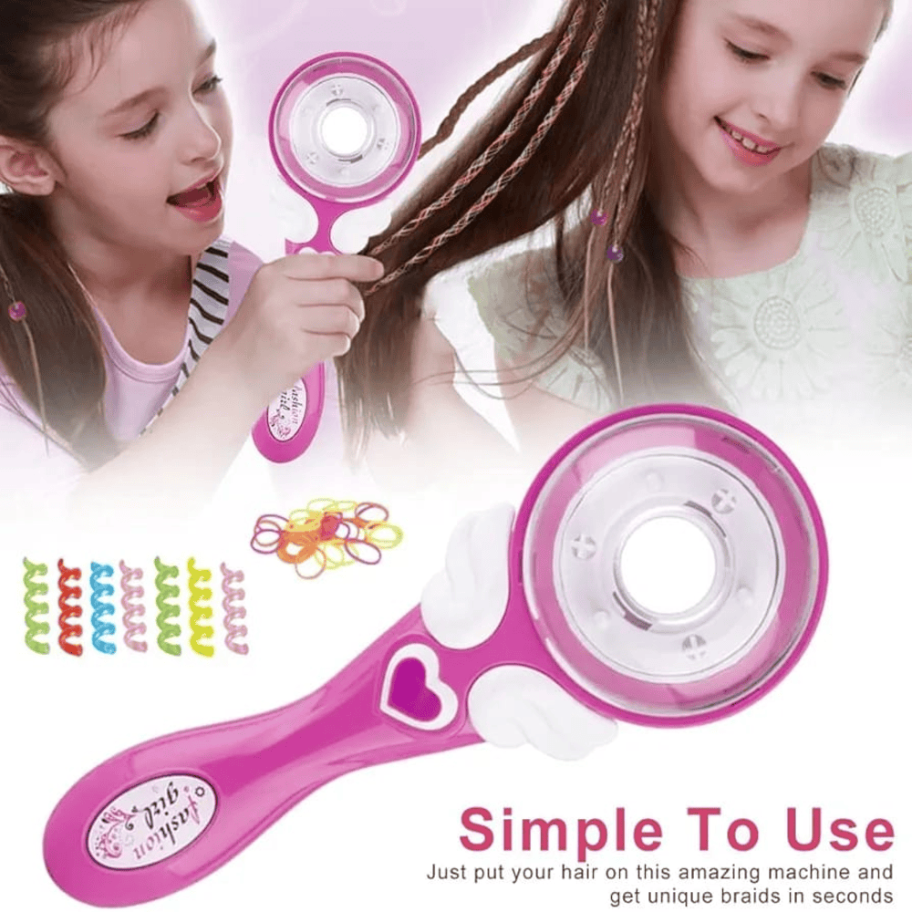 Toy. Braided hair machine