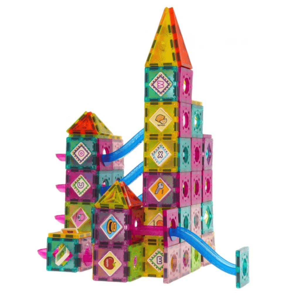 Toy. Magnetic Blocks Castle Track Ball 139 pcs.