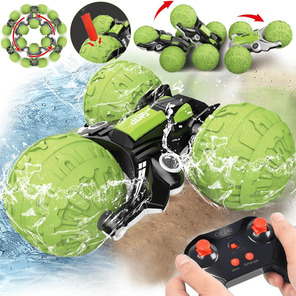 Toy. 360 Degree Foldable Waterproof Amphibious Car