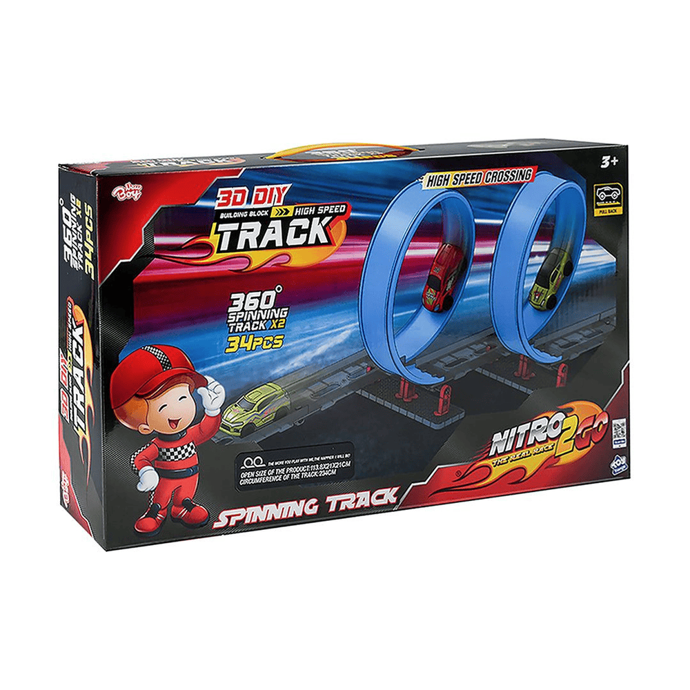 Toy. NewBoy Nitro2Go Spinning Track (34pcs)