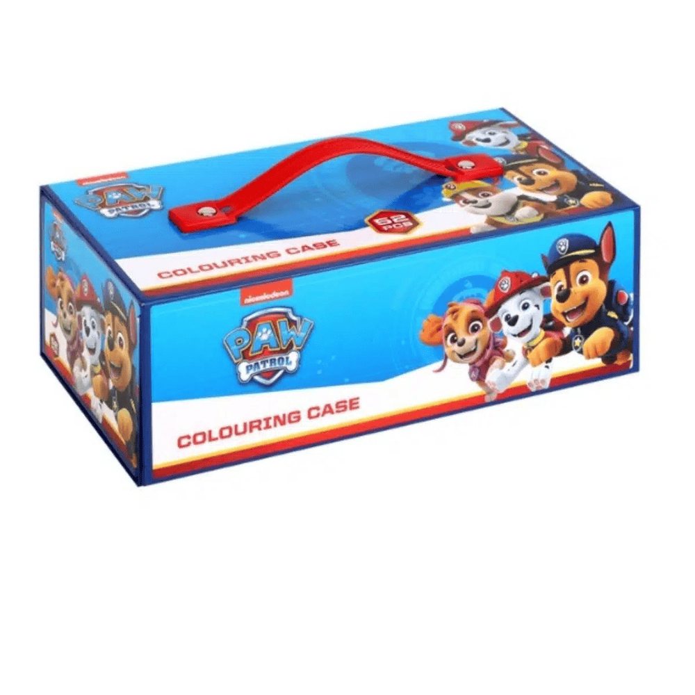 Toy. Paw Patrol 52 Piece Colouring Case Tool Box