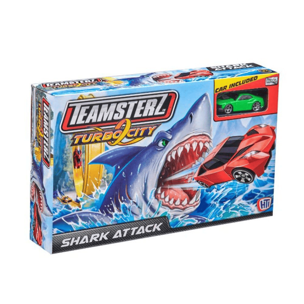 Toy. TEAMSTERZ TURBO CITY SHARK ATTACT SET