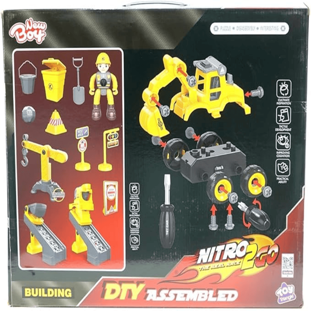 Toy. Nitro2Go Assembling Car Set Building - 11pcs
