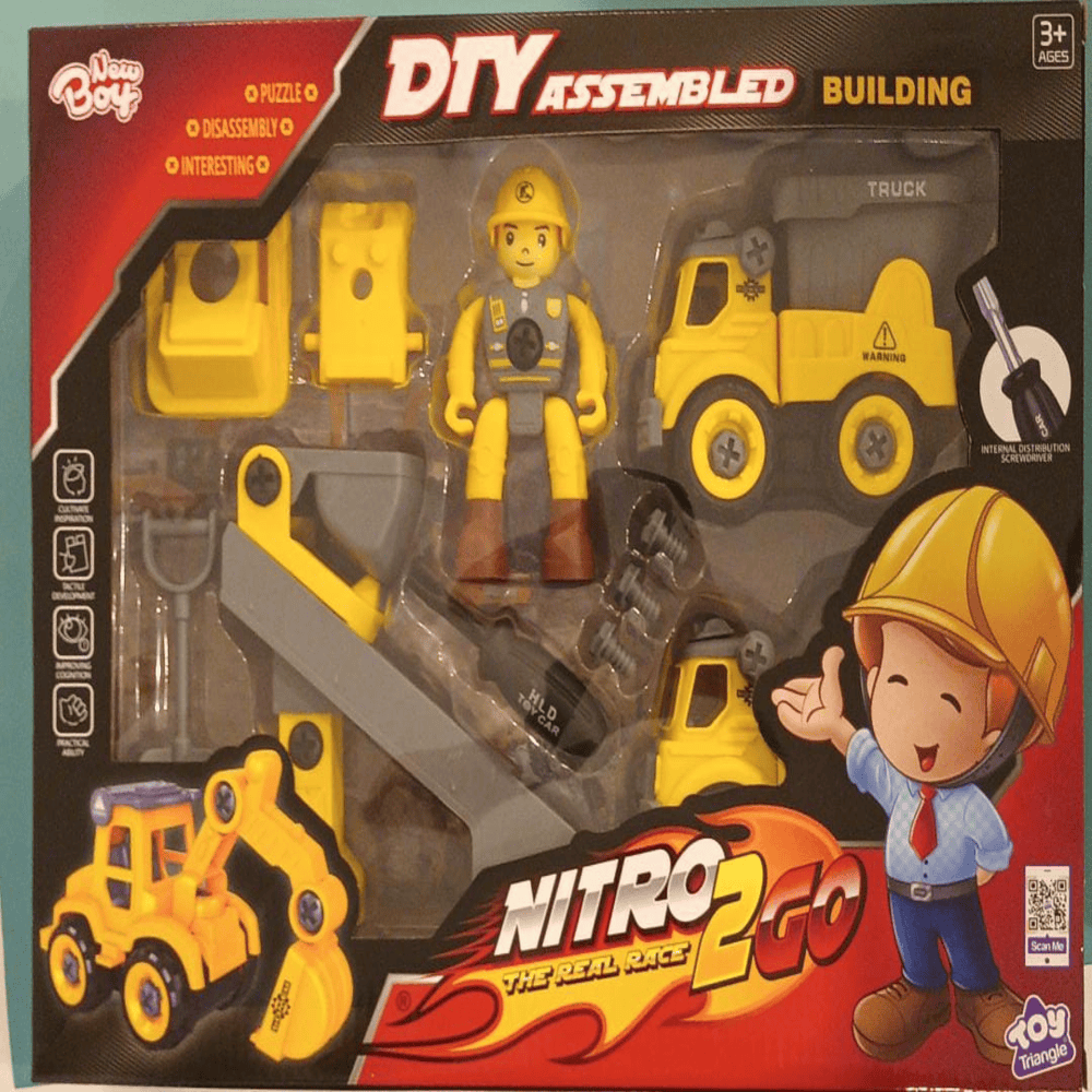 Toy. Nitro2Go Assembling Car Set Building - 11pcs