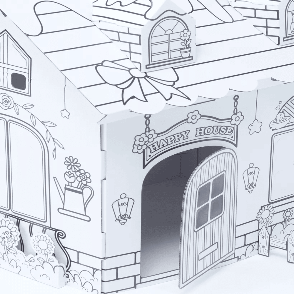 Toy. DIY Doodle Colouring Playhouse