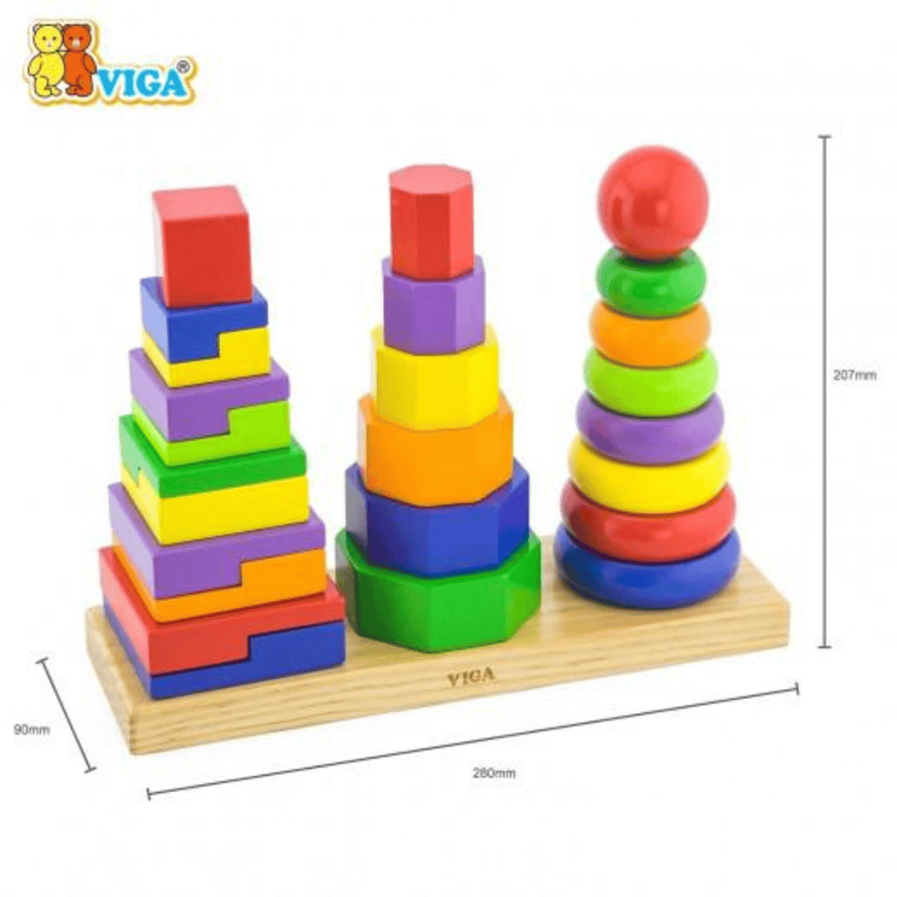 Toy. Viga Geometric Stacker (24+ Months)