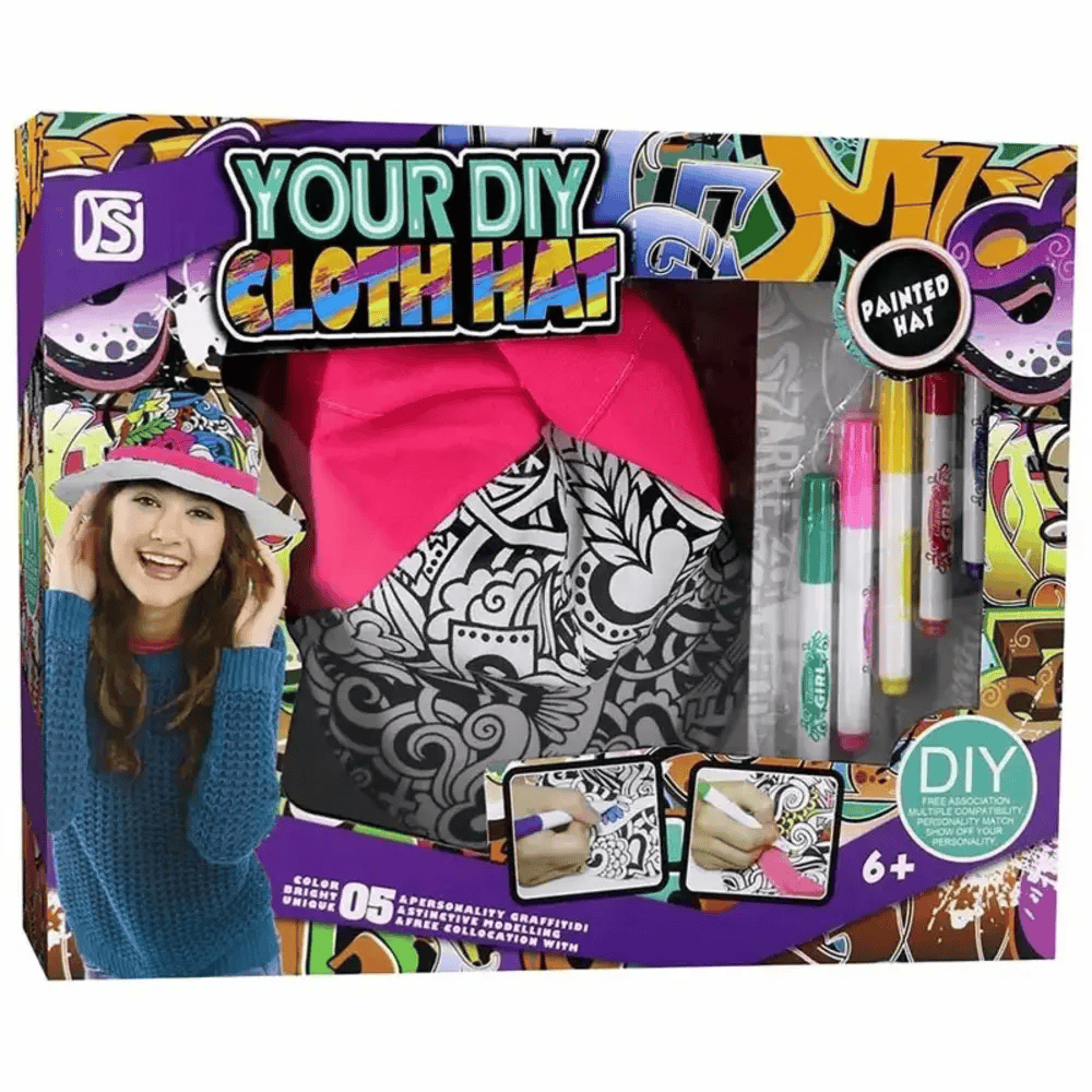 Toy. Js Toys Diy Painting Cloth Hat Set