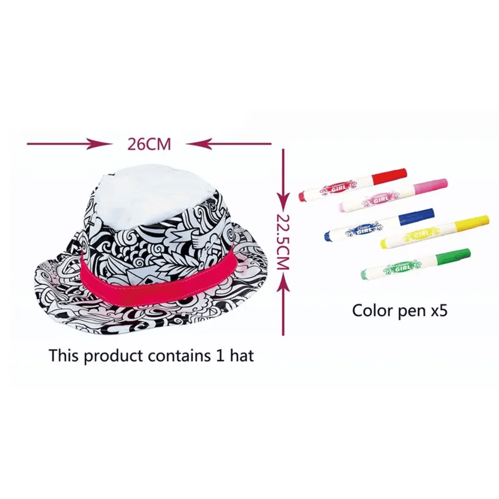 Toy. Js Toys Diy Painting Cloth Hat Set