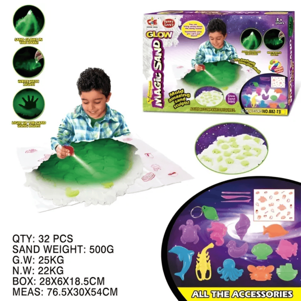 Toy. Glow Magic Sand
