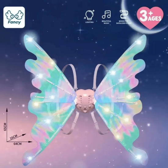 Toy. Illuminated electric wings