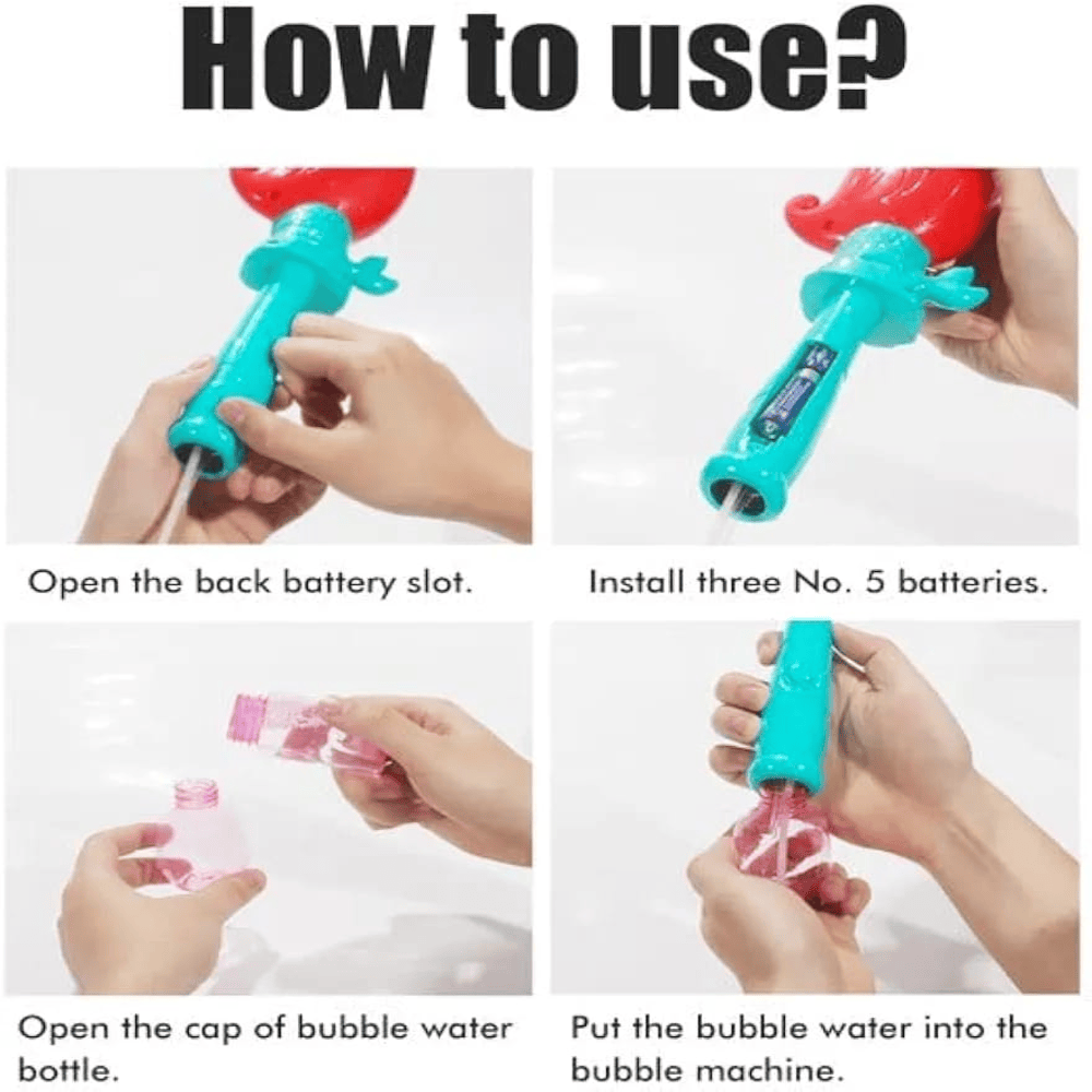 Toy. mermaid bubble machine