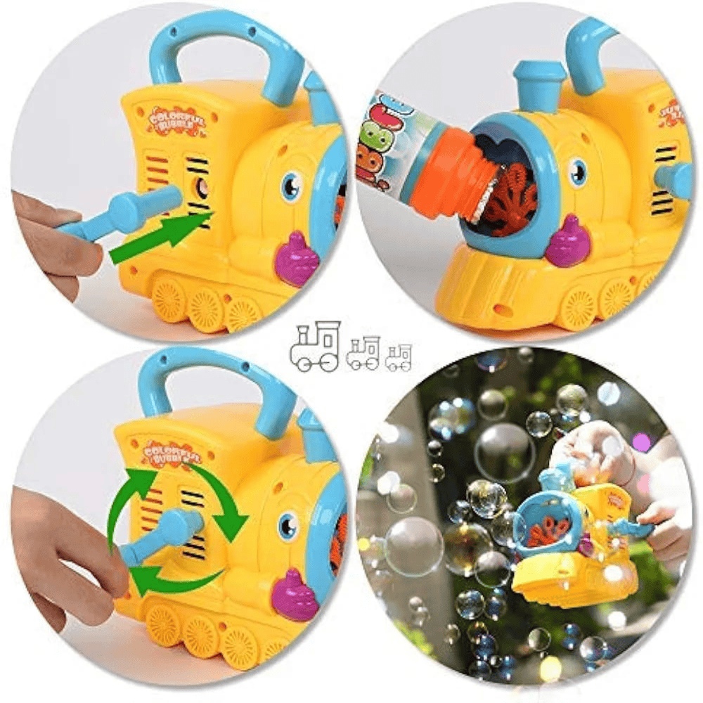 Toy. Happy Train Bubble Machine