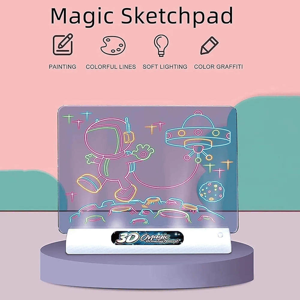 Toy. Luminous magic drawing board