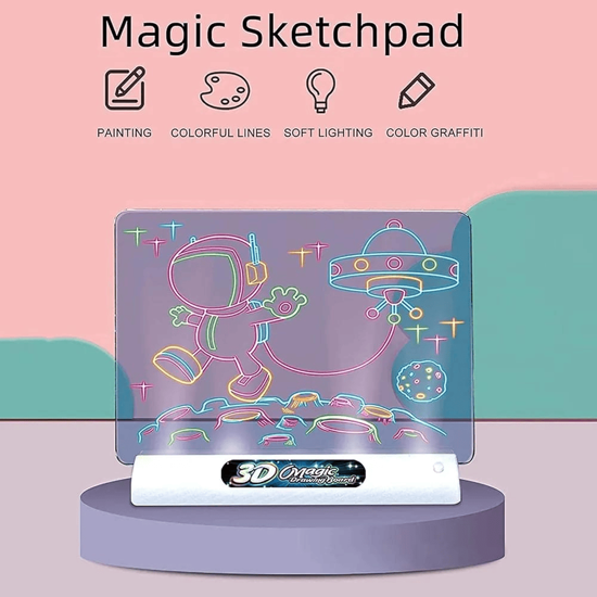 Toy. Luminous magic drawing board