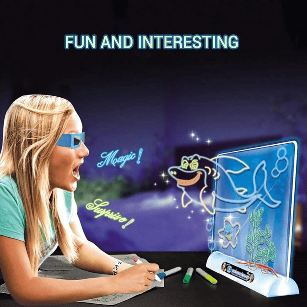 Toy. Luminous magic drawing board