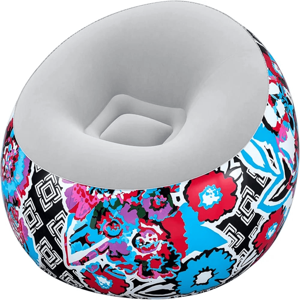 Toy. Inflatable chair with floral design