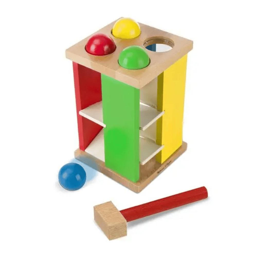 Toy. Melissa & Doug - Tower Ball Hammer Game