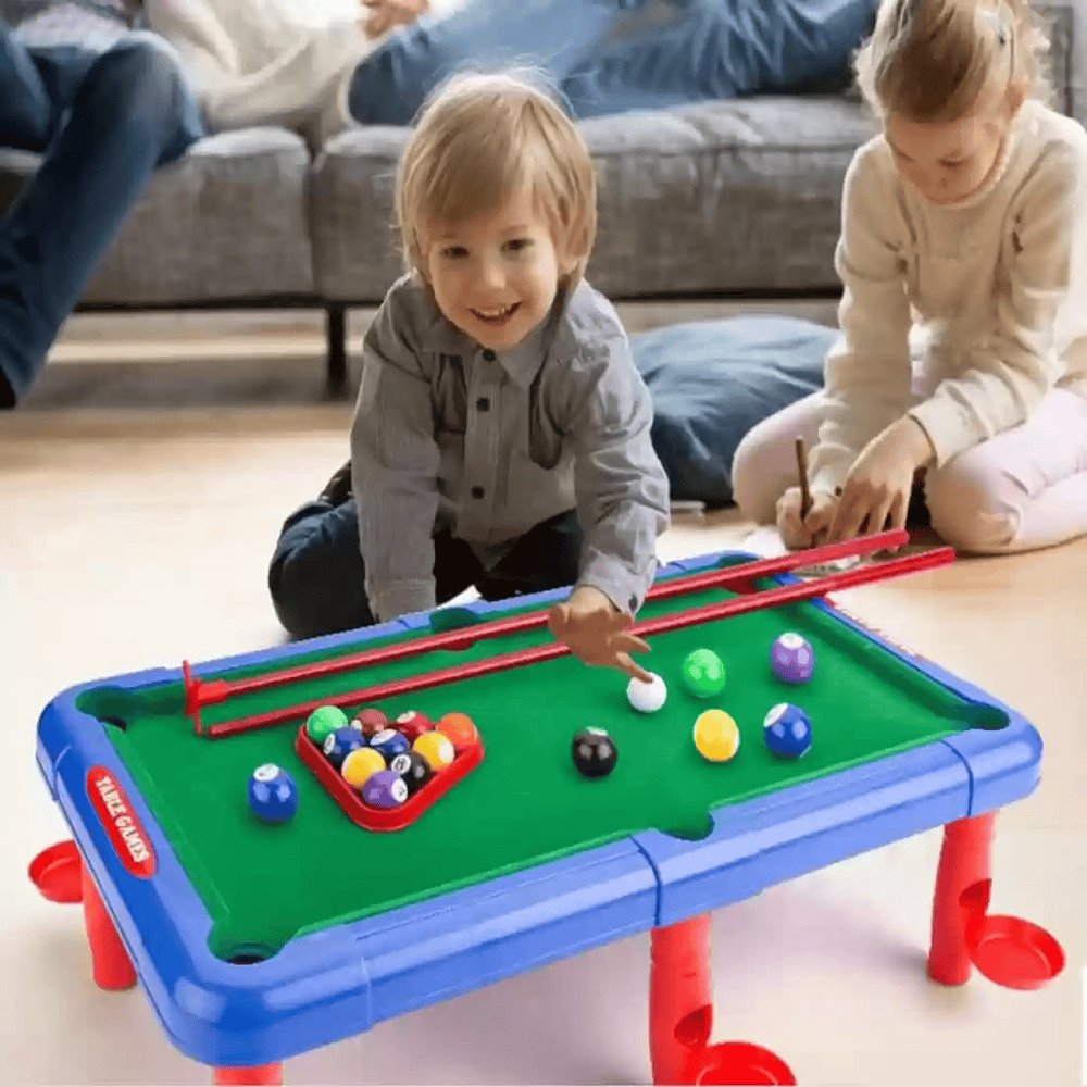 Toy. 7 in 1 Multi-function Mini Billiards & six Other Board Games for Kids