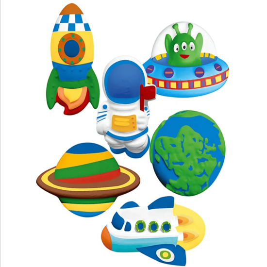 Toy. Making and coloring gypsum shapes