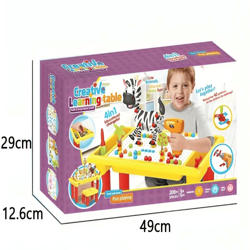 Toy. Creative 4 in 1 Educational Table for Kids