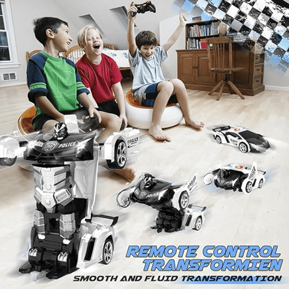 Toy. Transformation Remote Control police Car